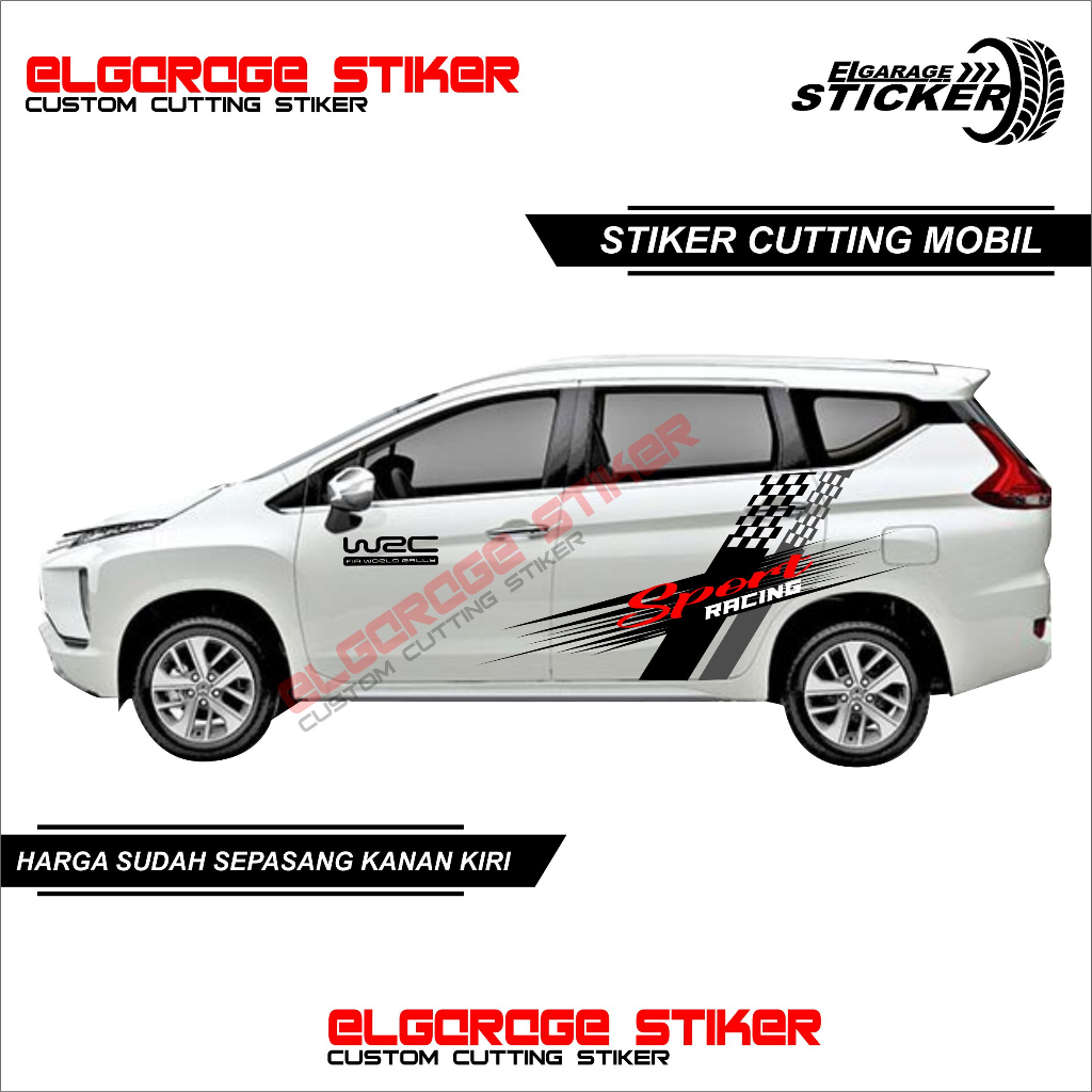 Jual Stiker mobil xpander cuting stiker sport racing stiker variasi ...