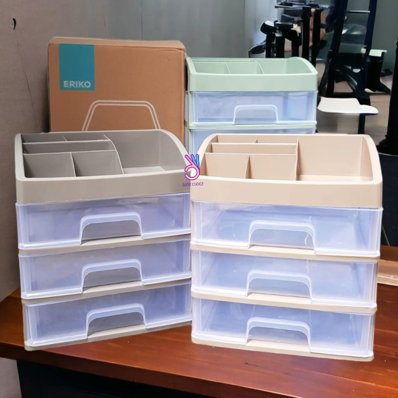 Jual Rak Kosmetik 3 Laci Rak Tempat Kosmetik / storage box / Rak ...