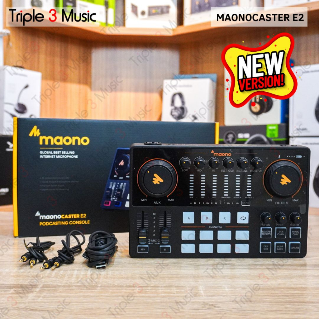 Jual Maono E2 Maonocaster AME2 Soundcard streaming podcast | Shopee Indonesia