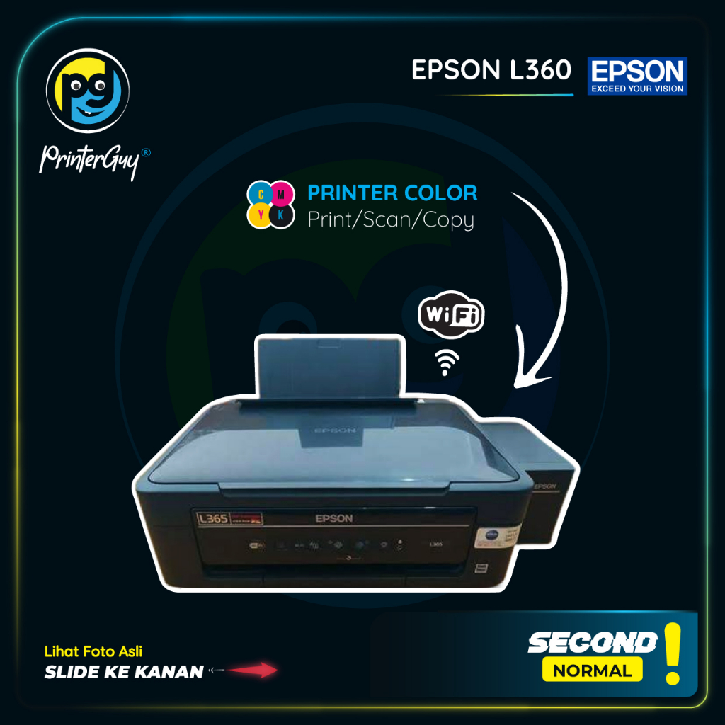 Jual Printer Warna EPSON L365 Print Scan Copy Color – WIFI cetak via HP ...