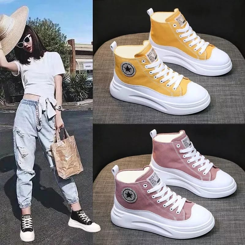 Jual sneakers MODIS PEREMPUAN VERSI KOREA BARU / Sepatu sneakers Wanita ...