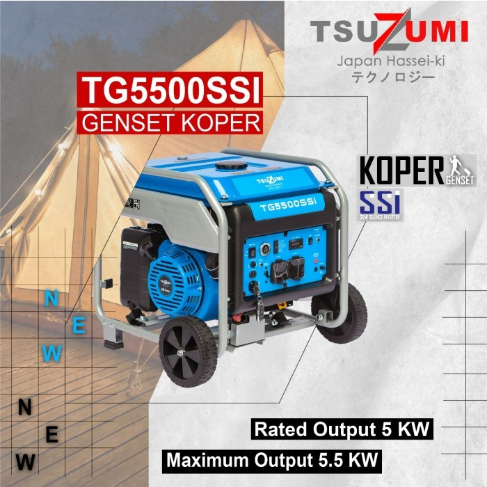 Jual Genset Open Bensin 5000 5500 watt TG5500SSI Semi Silence Inverter ...