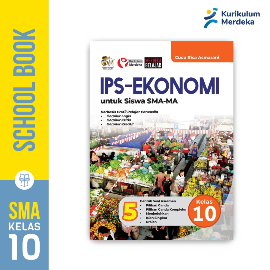Jual Yrama Widya - Buku IPS - Ekonomi SMA/MA Kelas 10 (Buku Paket Kurikulum Merdeka) - Cucu Risa ...