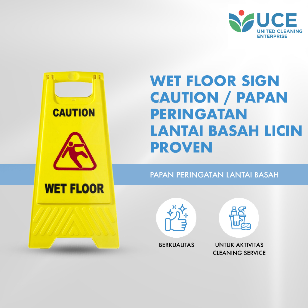 Jual PROVEN Wet Floor Sign Caution /Papan Peringatan Lantai Basah Licin ...