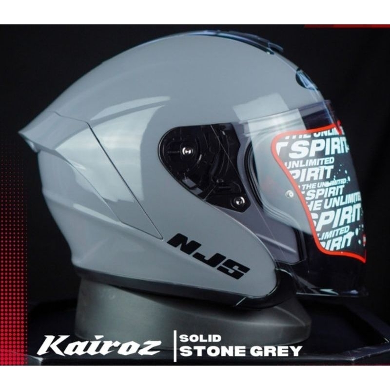 Jual HELM NJS KAIROZ FULL WARNA SOLID ORIGINAL PRODUK | Shopee Indonesia