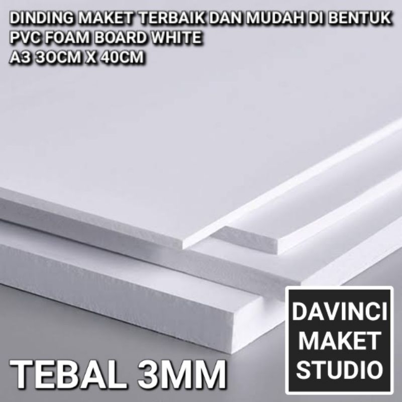 Jual (3MM) A3 PVC Foam Board - Karton PVC 3mm - 30cm x 40cm | Shopee Indonesia
