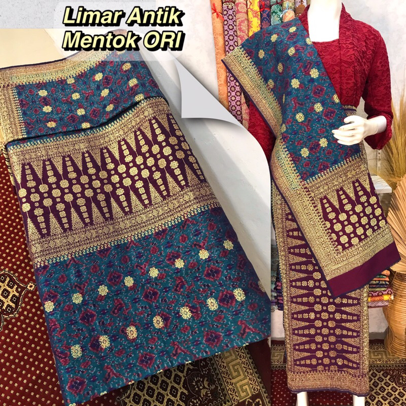 Jual Songket Limar Antik Mentok ORI-Asli Tenun Tangan Palembang ...