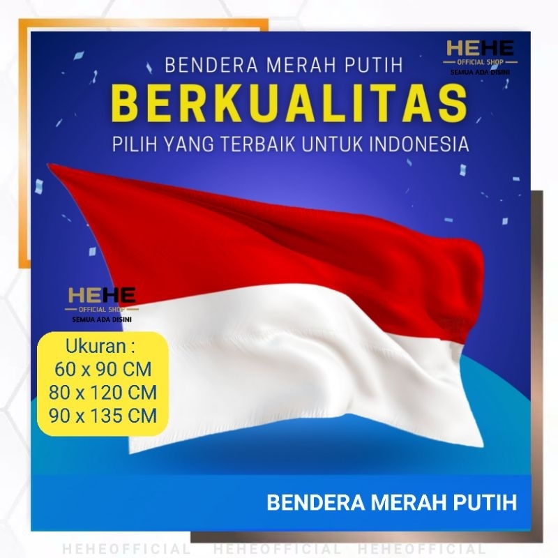 Jual Bendera Merah Putih Bendera Indonesia National Flag Bahan Kain ...