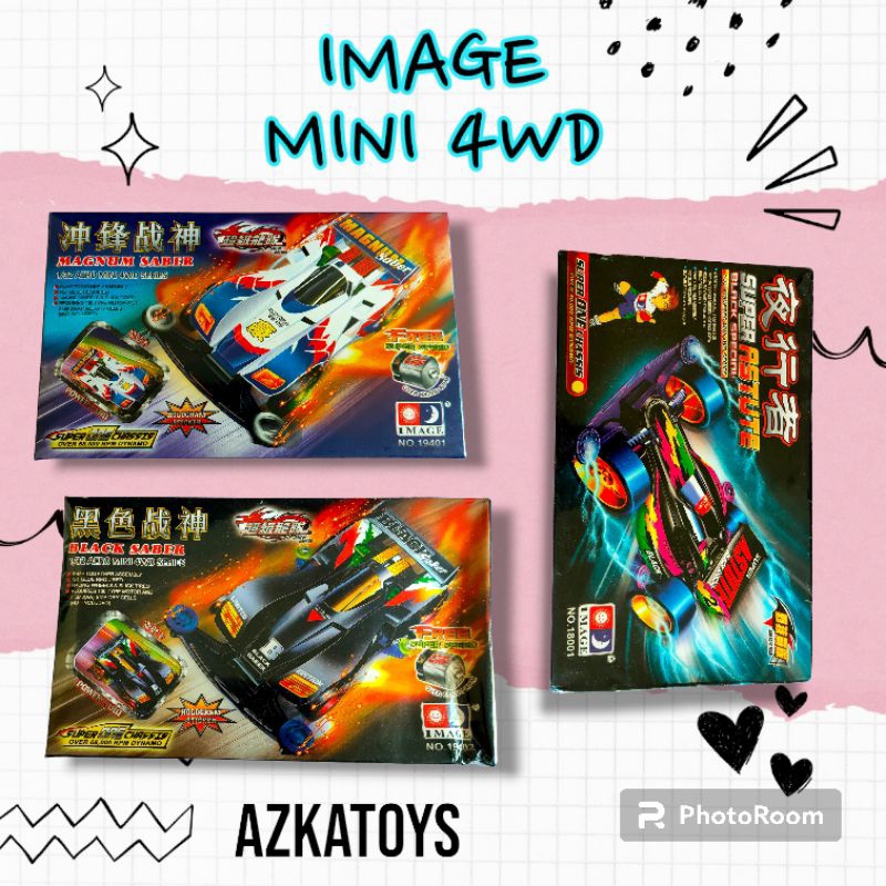 Jual Tamiya Image model magnum saber, black saber & Super astute mini ...