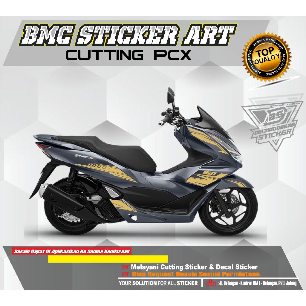 Jual STICKER CUTTING HONDA PCX OLD/NEW 03 -STICKER VARIASI MOTOR ...