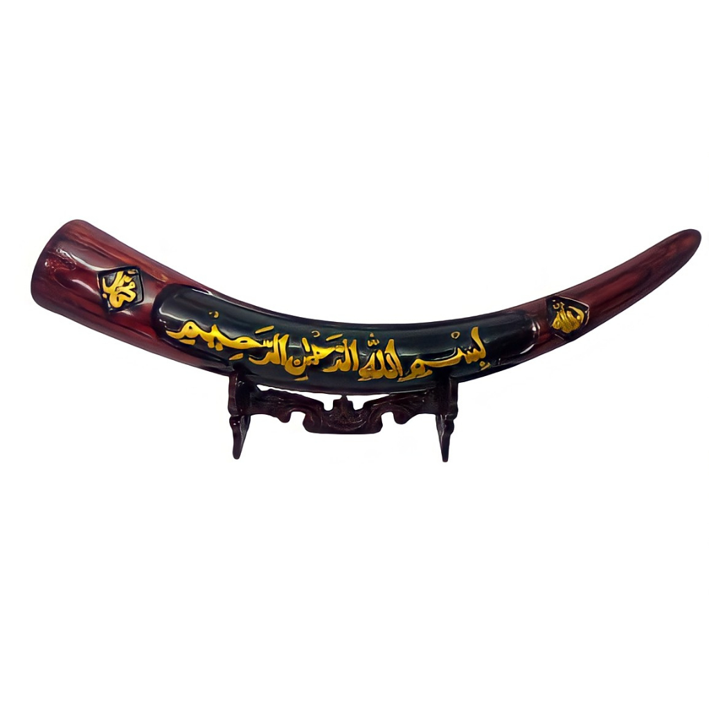 Jual Pajangan lemari kaca kaligrafi islam replika taring gading gajah ...
