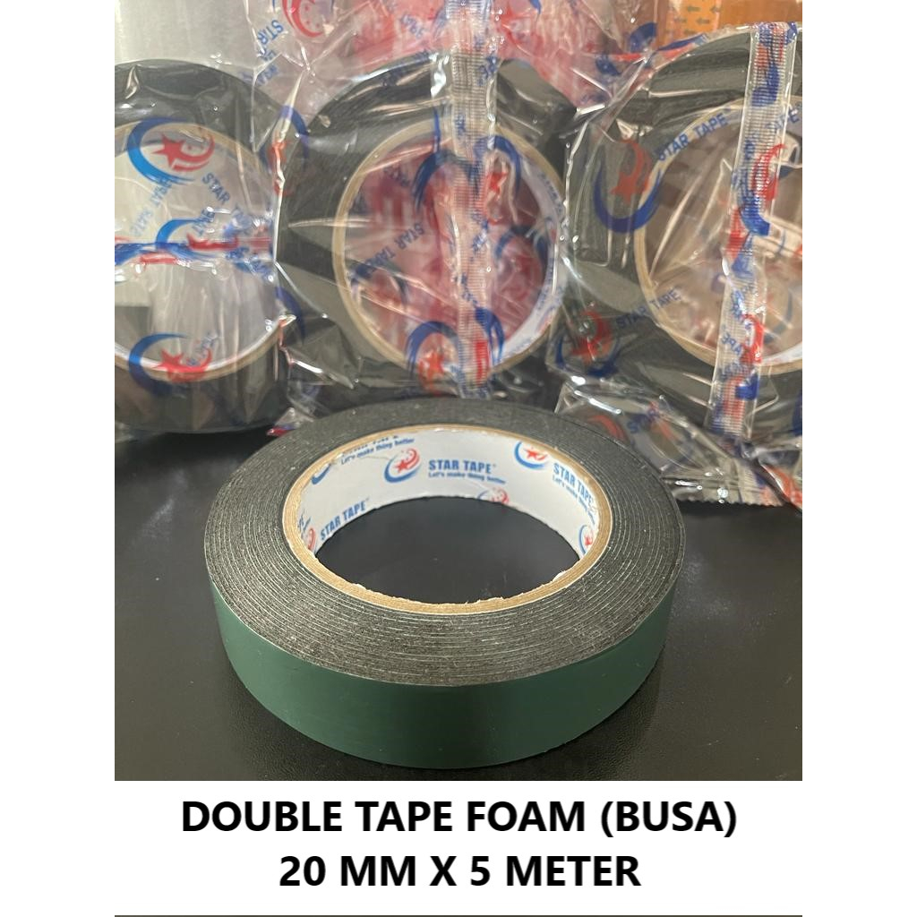 Jual Double Tape Busa (Foam Tape) 20 mm x 5 meter Selotip Lakban Busa ...