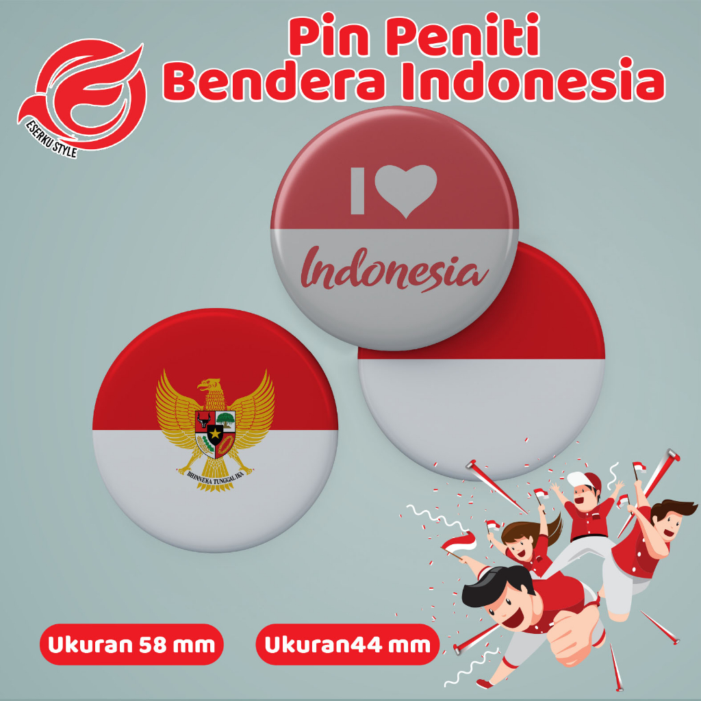 Jual Pin Merah Putih Pin Indonesia Pin HUT RI | Shopee Indonesia