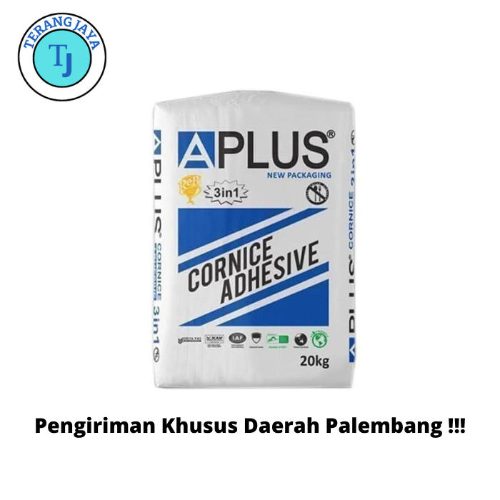 Jual Cornice Adhesive aplus 20kg cornes cornis compound gypsum kompon ...