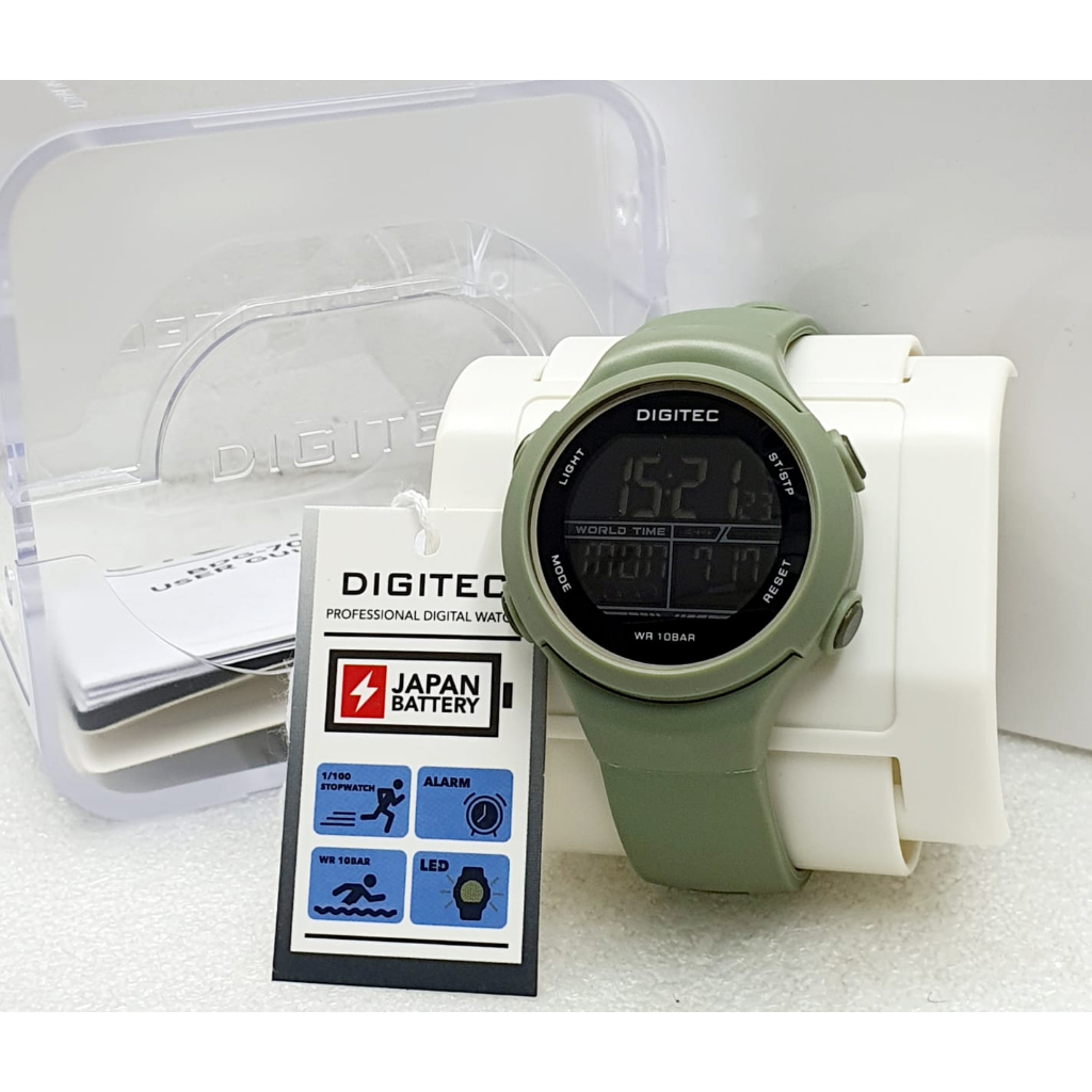 Jual digitec 7082 jam tangan wanita original digital tali rubber ...