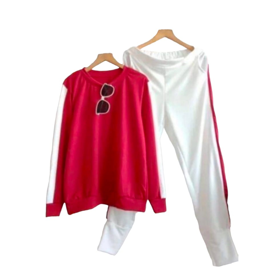Jual Setelan Sporty Wanita SetCel Setelan Atasan Kaos Blouse dan Celana ...