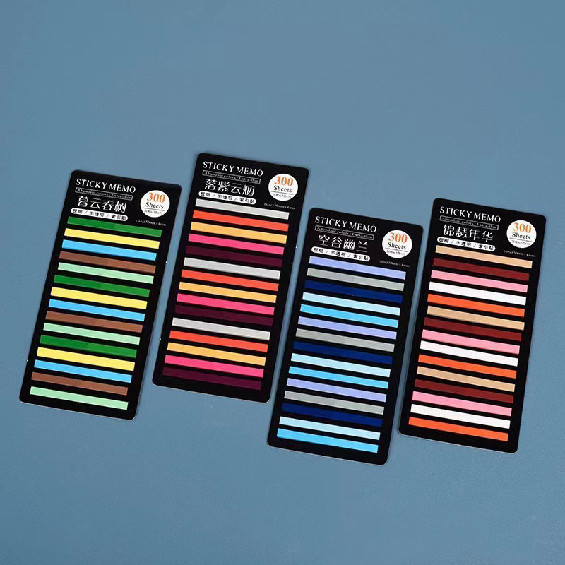 Jual sticky notes rainbow bening transparant transparan notes pembatas ...