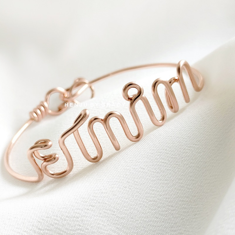 Jual Henju By Gracy | Personalized Bangle Aksara Jawa | Couple Bracelet ...