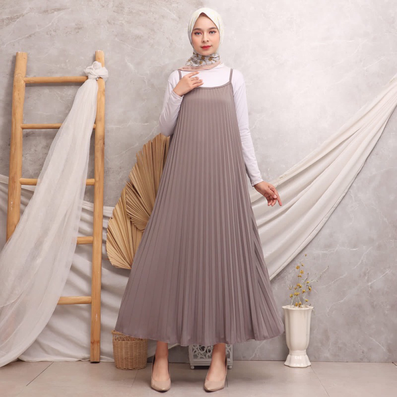 Jual Dress Plisket / Inner Dress Plisket Payung Mayung / Maxy Dress ...