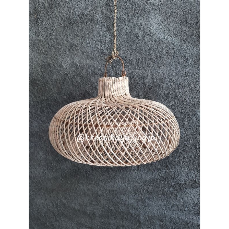 Jual Kap Lampu Rotan Estetik Vintage/Lamp Cover Rattan | Shopee Indonesia