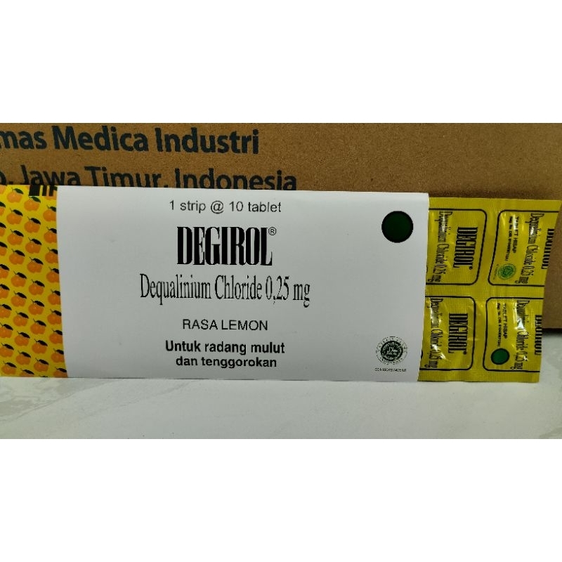 Jual Degirol Strip Isi 10 Tablet / Untuk Radang Mulut Dan Tenggorakan ...