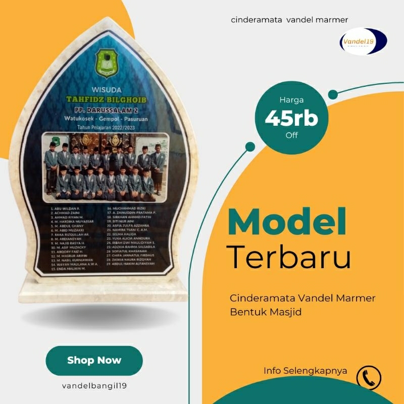 Jual Souvenir Cenderamata Vandel Plakat Marmer Bentuk Masjid | Shopee ...