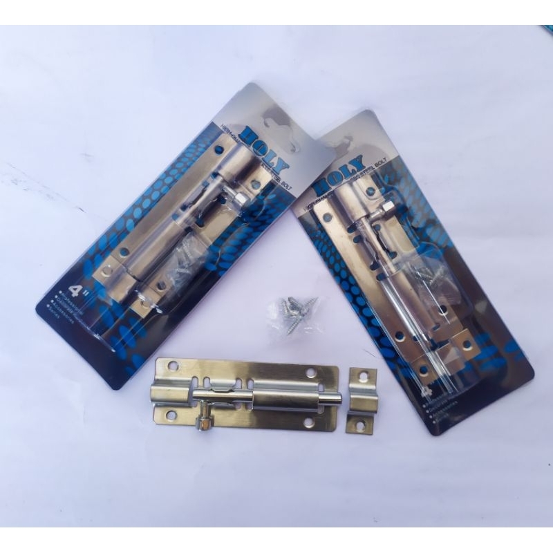 Jual GRENDEL pintu jendela/ grendel stainless ukuran 4' 4 inch (10cm ...