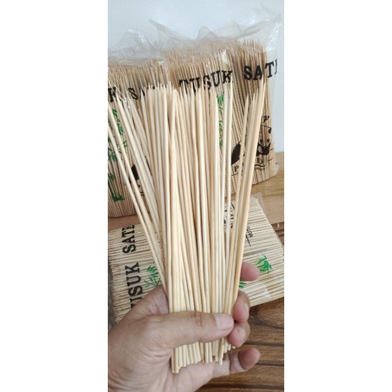 Jual Tusuk sate, tusuk lidi merk panda ukuran 20cm | Shopee Indonesia