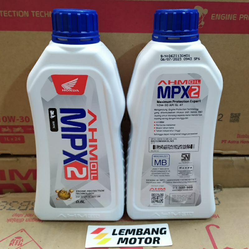 Jual Oli AHM MPX2 10W30 800ml | Shopee Indonesia
