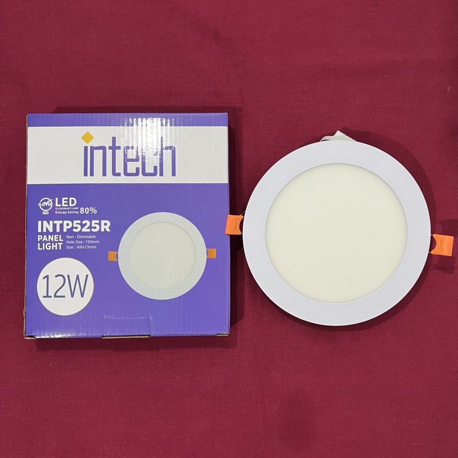 Jual INTP525R Lampu Panel DownLight 12w Bulat LED Intech | Shopee Indonesia