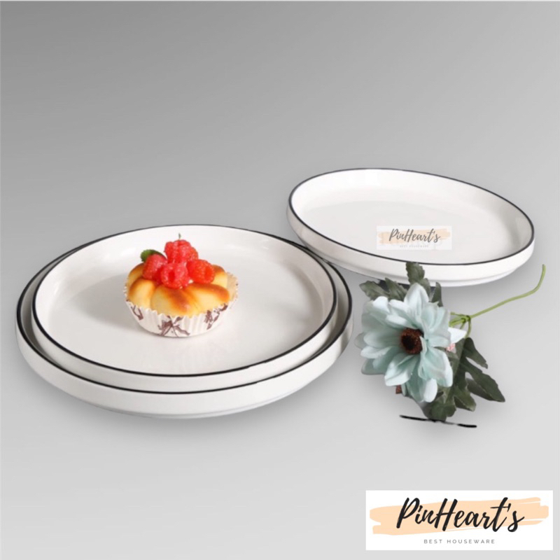 Jual PIRING KERAMIK MAKAN SAJI PIZZA TANITI / PIRING PIZZA PLATE ...