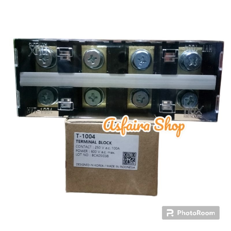 Jual TERMINAL BLOCK 100A 4POLE / TERMINAL BLOCK HYT-1004 HANYOUNG | Shopee Indonesia