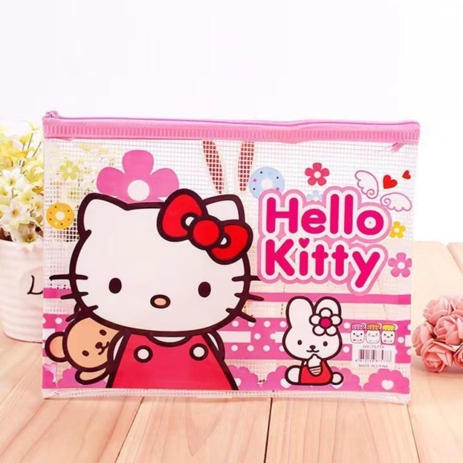 Jual JC Map folder plastik mika bening jaring karakter A4 | Shopee ...