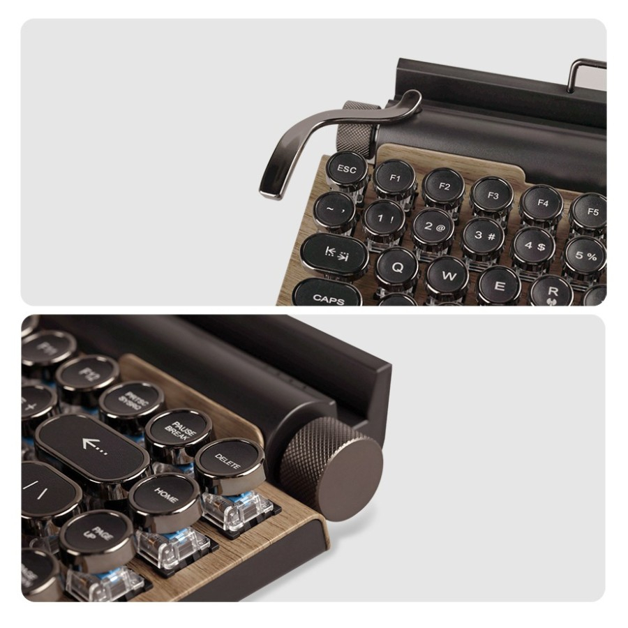 Jual Retro Bluetooth Mechanical Keyboard | Vintage TYPEWRITER Ipad ...
