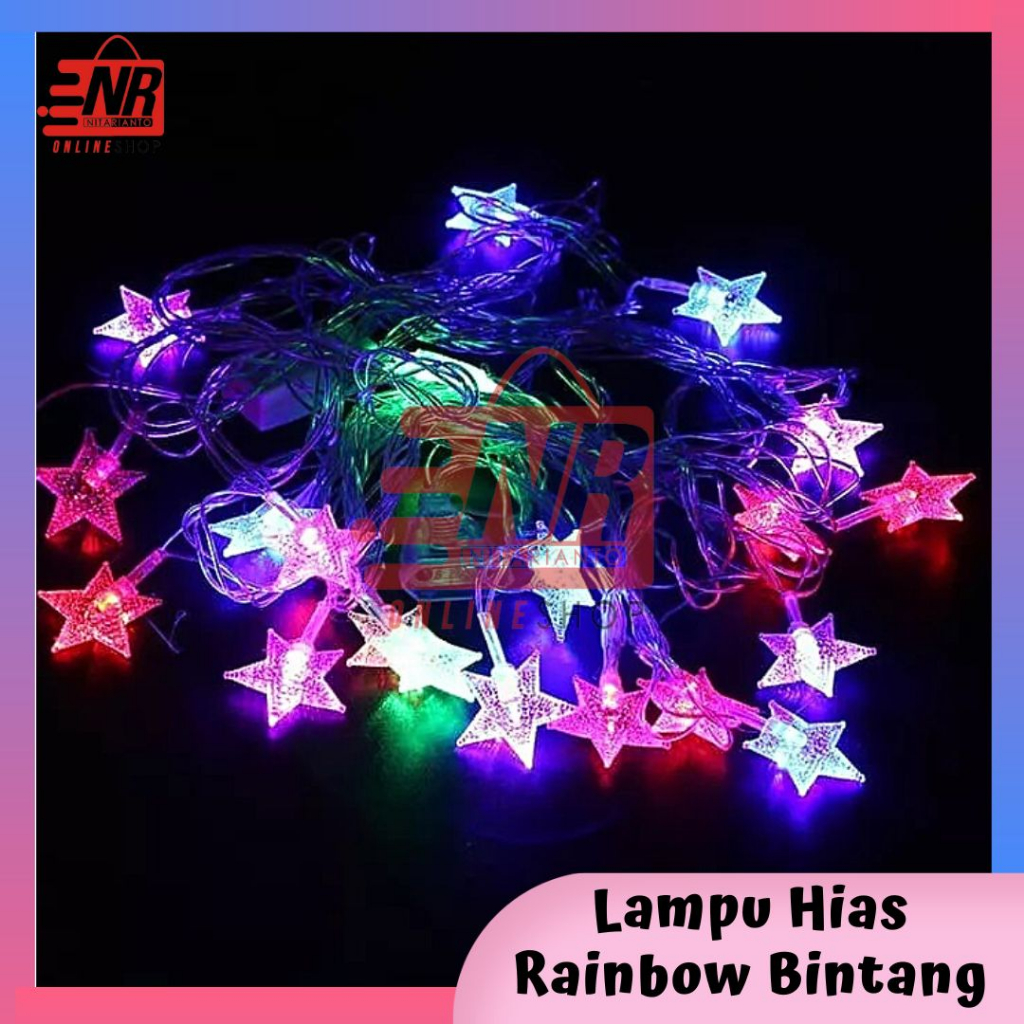 Jual Lampu Rainbow Tumblr Bintang / Lampu Bintang / Lampu Rainbow ...