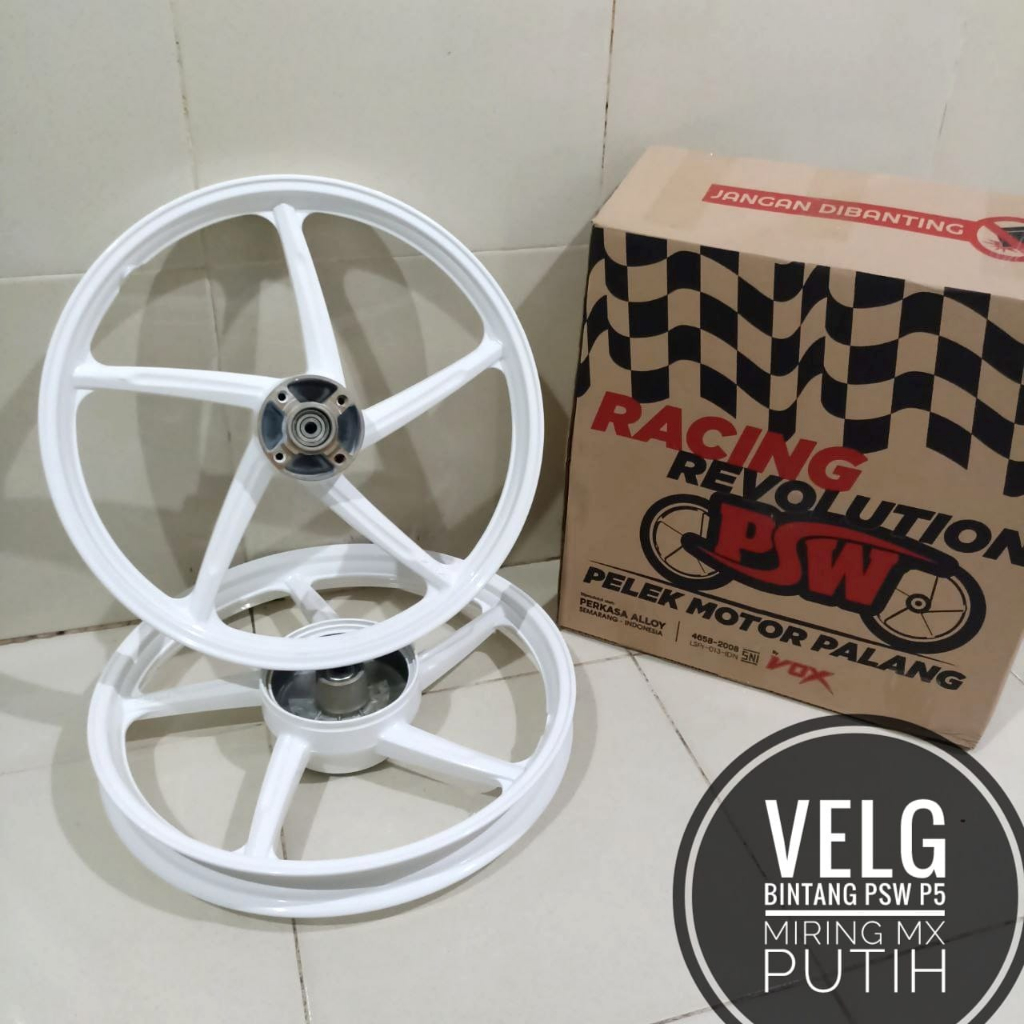 Jual Velg bintang PSW p5 miring Jupiter MX PUTIH | Shopee Indonesia