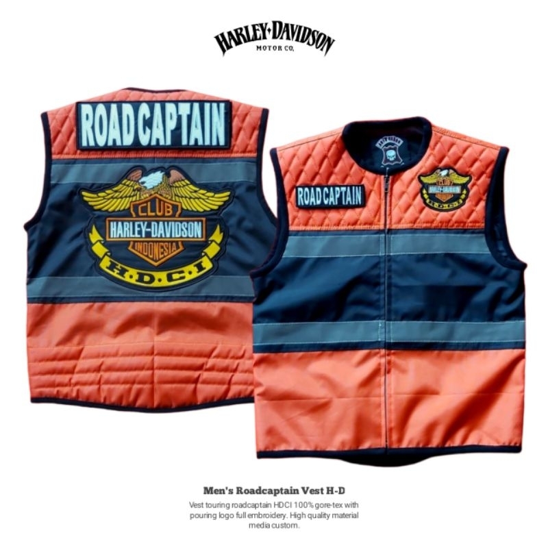 Jual Rompi Vest Touring 100% Goretex Harley Davidson Custom Roadcaptain ...