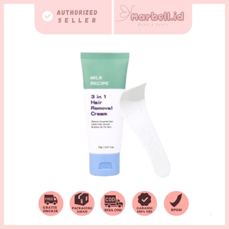 Jual Milk Recipe 4 in 1 Hair Removal Cream Krim Penghilang Bulu ...