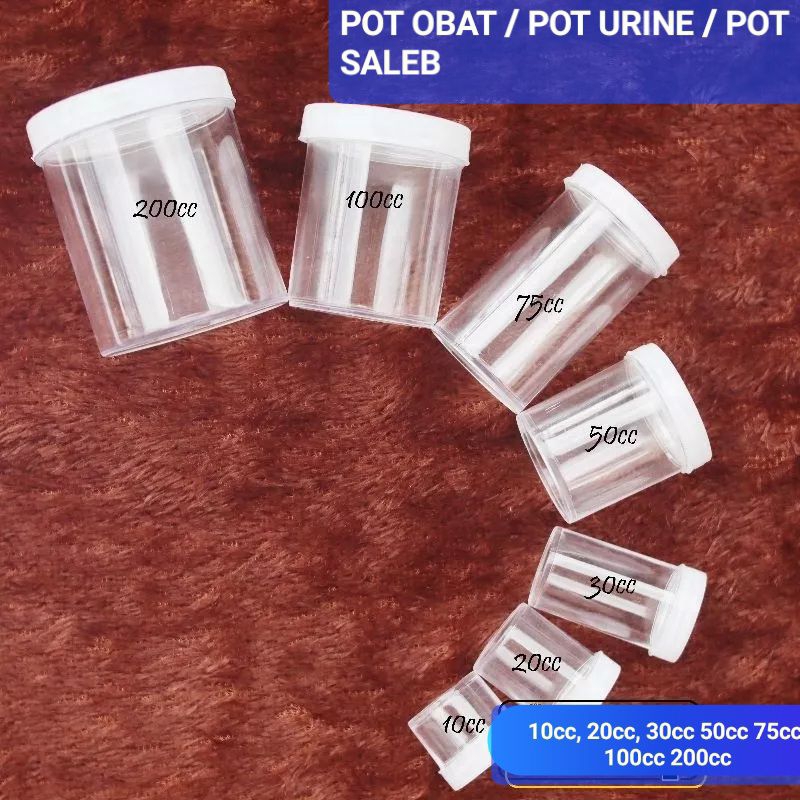 Jual Pot Urine 10cc Pot Obat 10cc Pot Lab 10cc 20cc 30cc 50cc 75cc ...