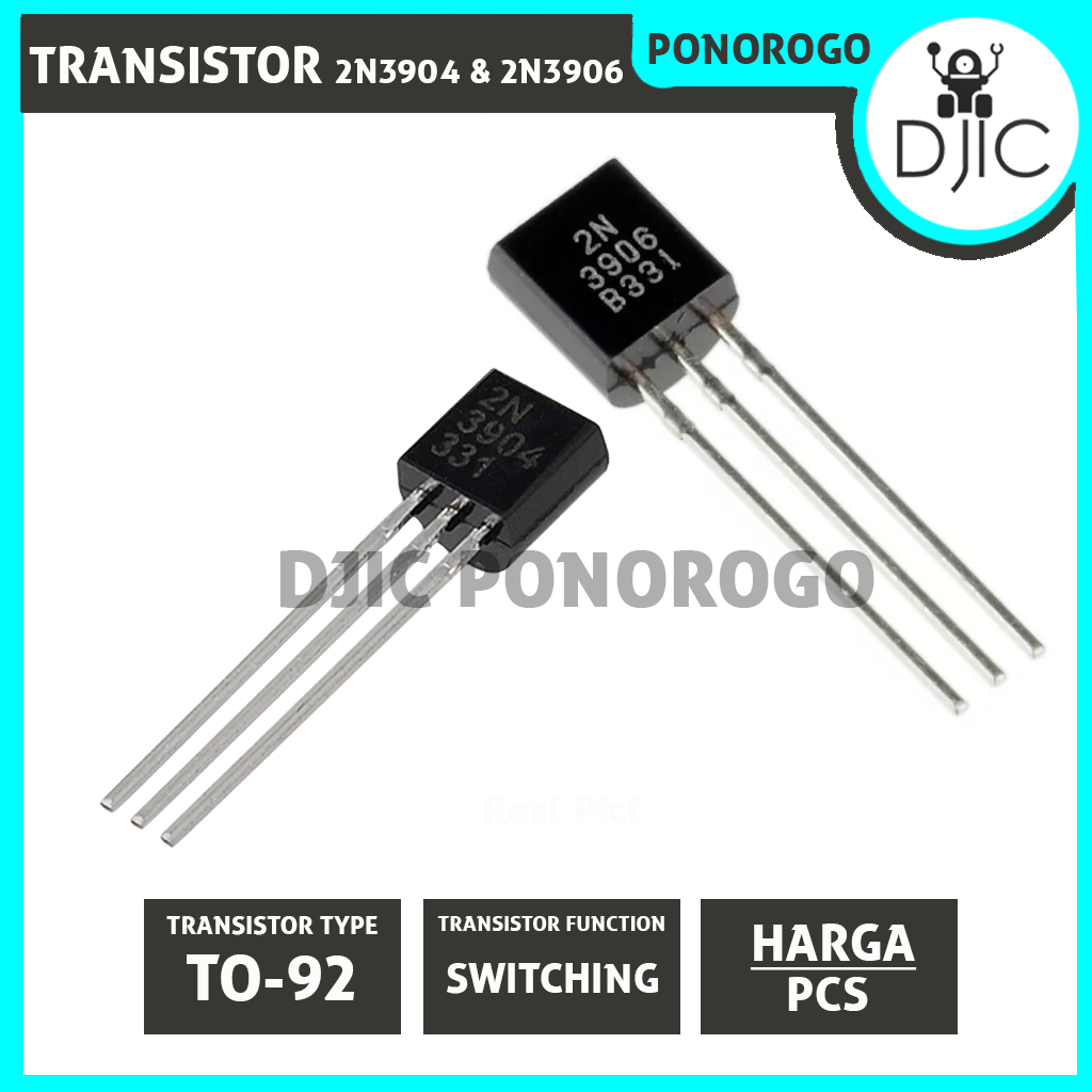 Jual TRANSISTOR 2N3904 2N3906 NPN TO-92 GENERAL PURPOSE SWITCHING ...