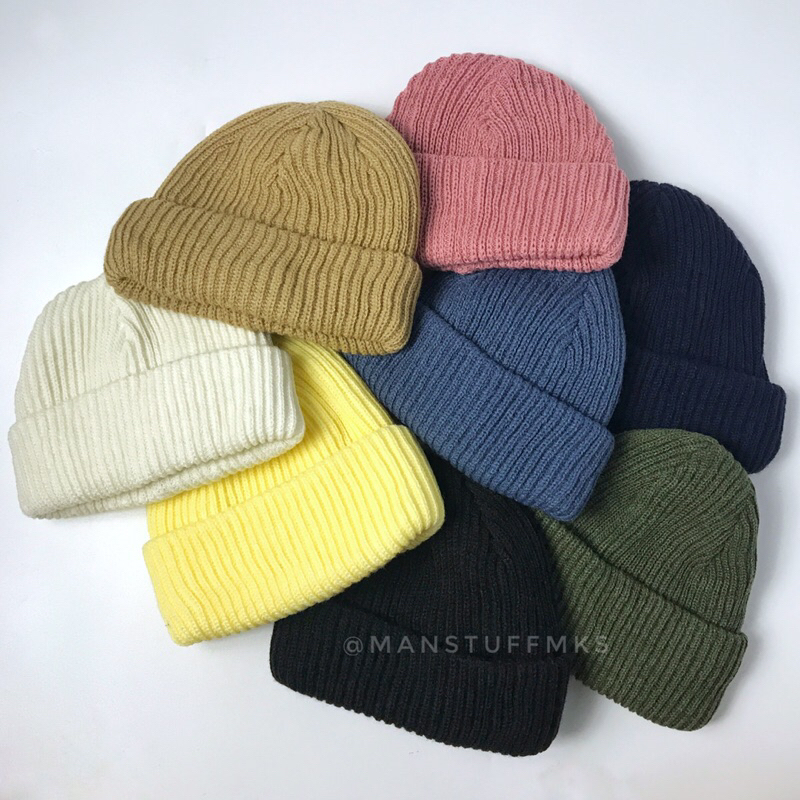 Jual Kupluk Pria wanita polos | Shopee Indonesia