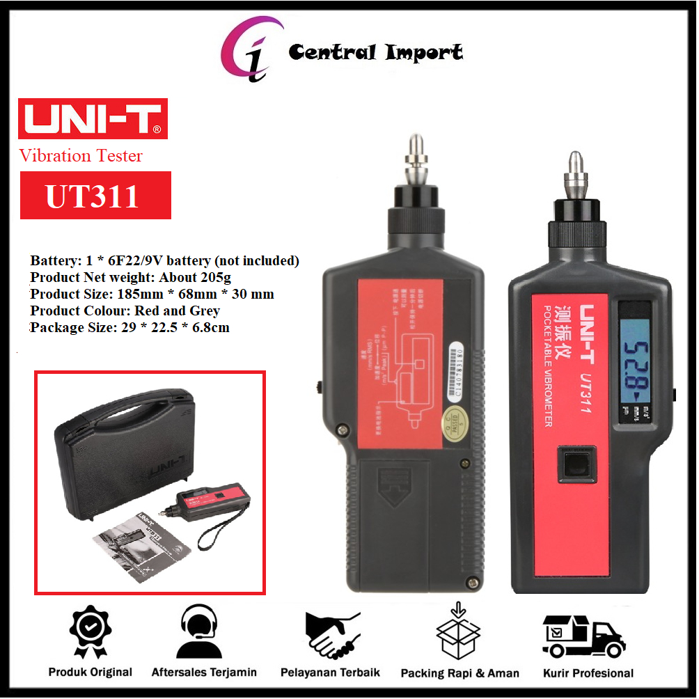 Jual UNI-T Professional Portable LCD Vibration Analyzer Tester Meter ...