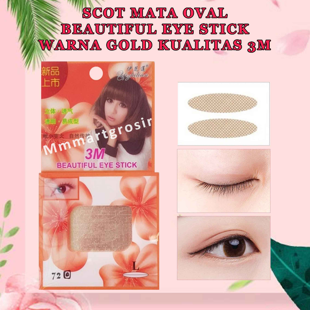 Jual Scot Mata Oval / Beautiful Eye Stick / Scot Mata Jaring / Gold 3M ...