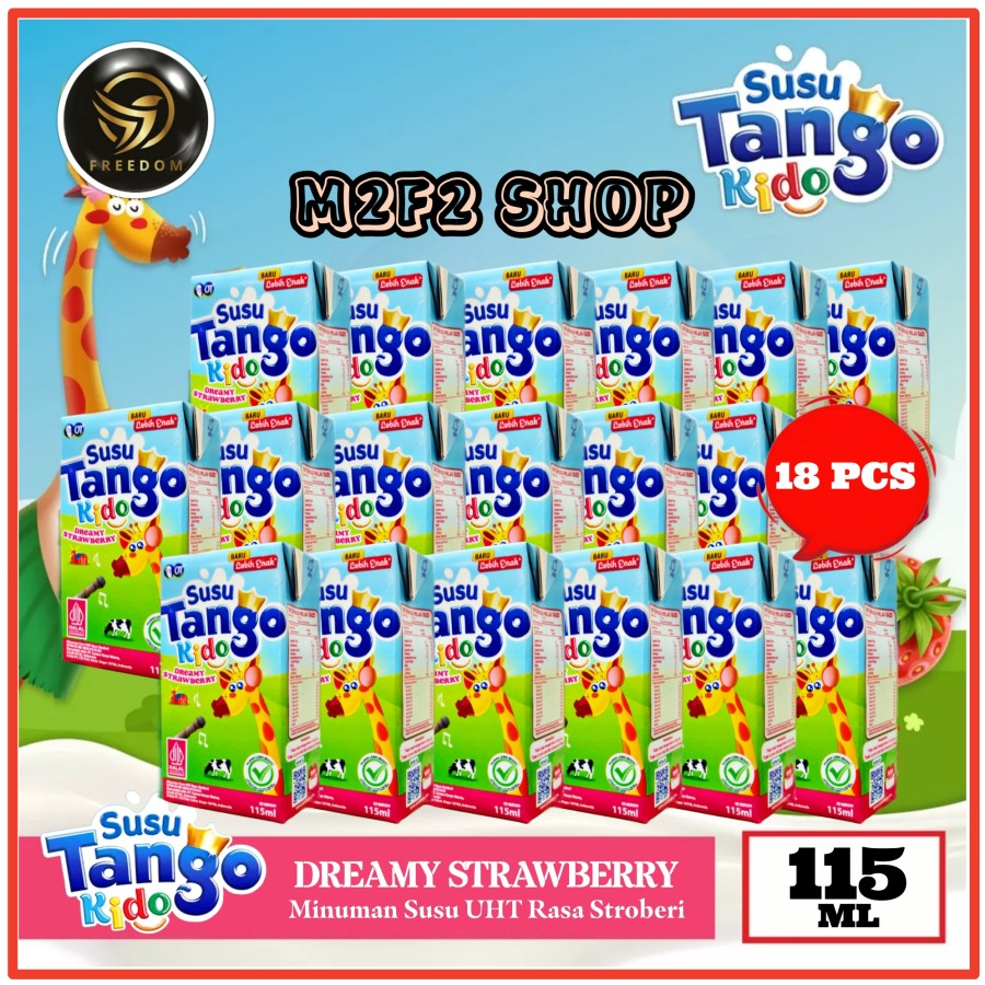 Jual Susu Kids Tango Kido Dreamy Strawberry | Stroberi Kotak UHT - 115 ...