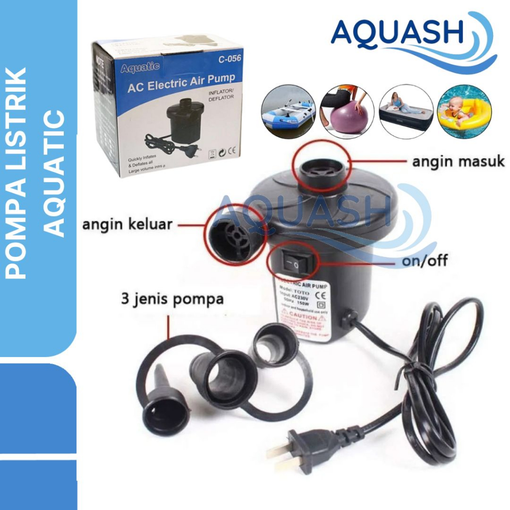 Jual Pompa Listrik Aquatic Pompa Kasur Angin Pompa Mainan Anak Kolam ...
