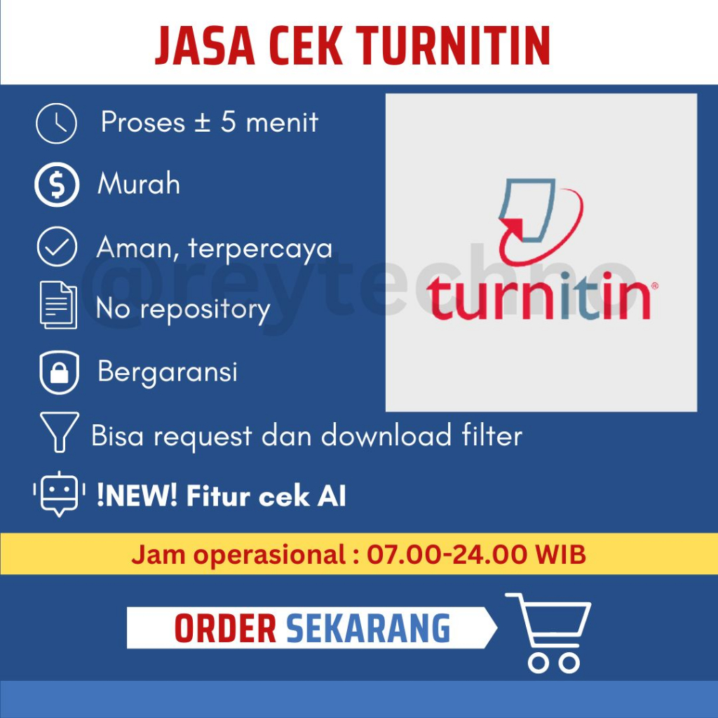 Jual Jasa Cek Turnitin Super Cepat Sat Set | Shopee Indonesia