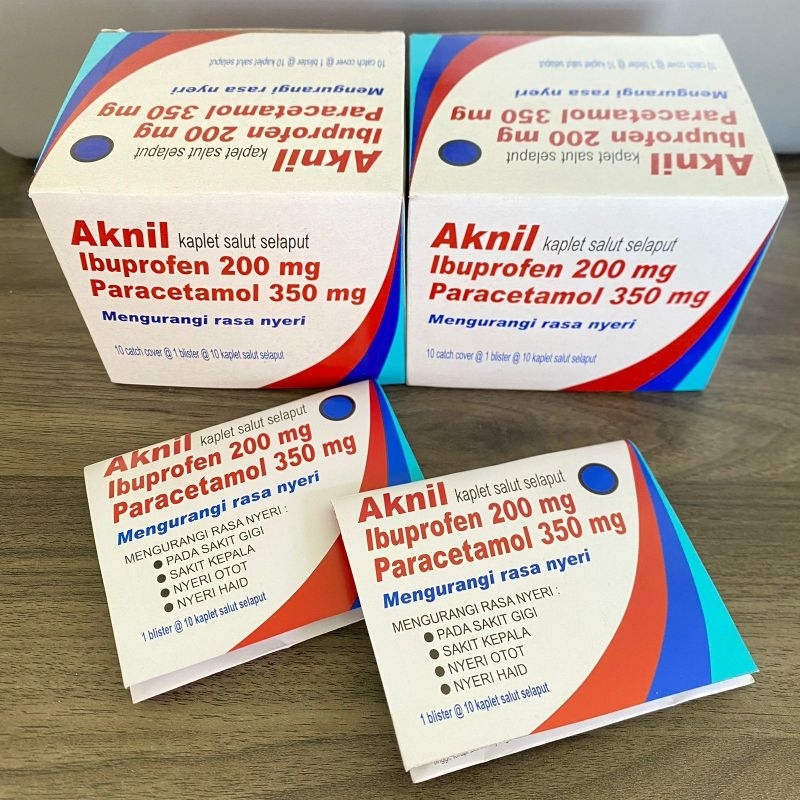 Jual AKNIL Paracetamol & Ibuprofen ( Pereda Rasa Nyeri ) | Shopee Indonesia