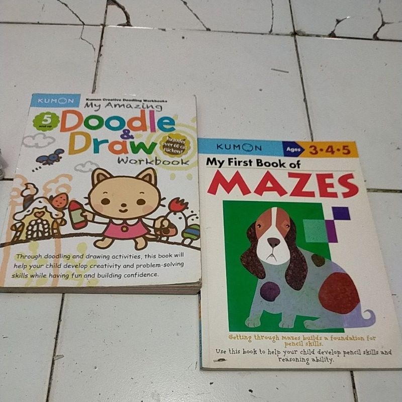 Jual CABUTAN KUMON WORKBOOK MY FIRST BOOK OF MAZES dan KUMON CREATIVE ...