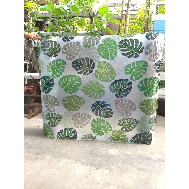 Jual Fiber Pagar motif Daun Monstera, Fiber Plat, Penutup Pagar per ...