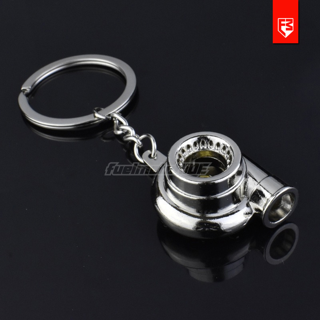 Jual Keychain Gantungan Kunci Motor Mobil Alloy Turbo Chrome nmax aerox ...